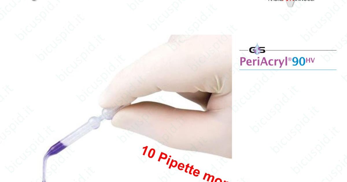 PeriAcryl P-ACRYLU(V)HVCE colla chirurgica 10 pipette da 0,2 ml ...