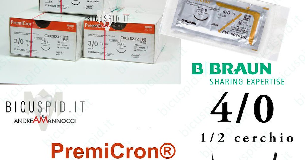 Premicron 4/0 - 1/2 Cerchio - Suture Chirurgiche Intrecciate non ...